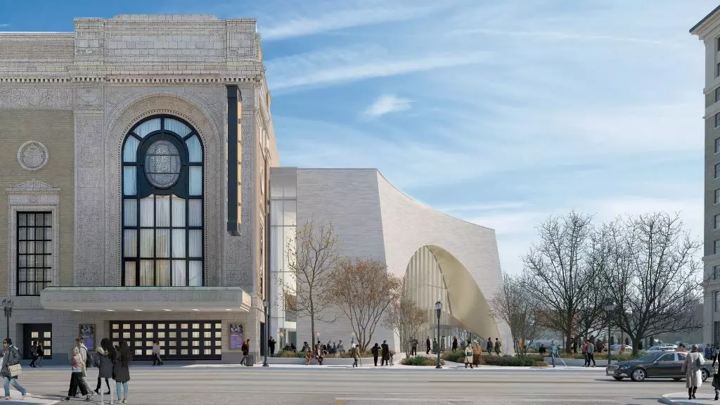 Snøhetta để thêm đôi cánh với "vỏ bọc sơn ca" cho St Louis 'Powell Hall