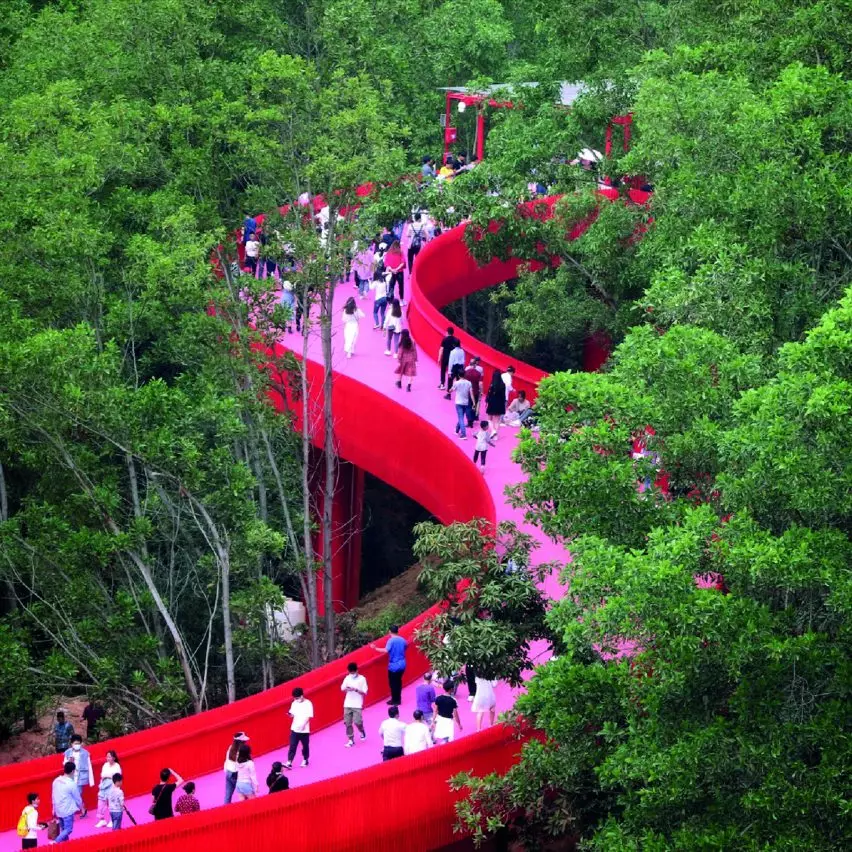 Beerta Isboortiga Forest, Shenzhen, Shiinaha, oo ay leedahay LOLA Landscape Architects