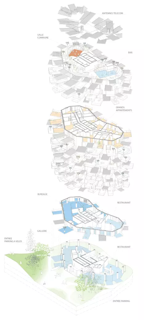 Si Sou Fujimoto ay nagdidisenyo ng nature-inspired na tore para sa Montpellier 24734_15