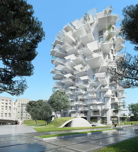 Sou Fujimoto ya ƙirƙira hasumiya mai ɗabi'a don Montpellier 24734_2