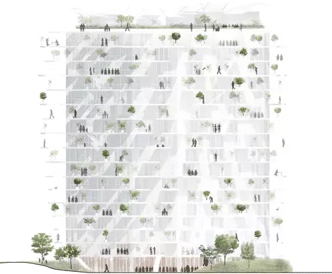 Sou Fujimoto thiết kế tòa tháp lấy cảm hứng từ thiên nhiên cho Montpellier 24734_21