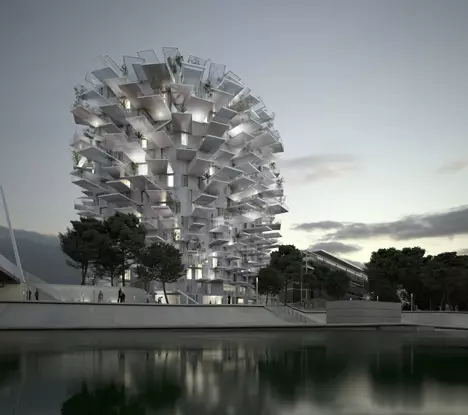 Sou Fujimoto Montpellier üçün təbiətdən ilhamlanmış qüllə dizayn edir 24734_3