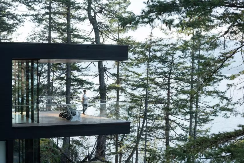 Kantoor van McFarlane Biggar Argitekte + Ontwerpers Bowen Island House British Columbia