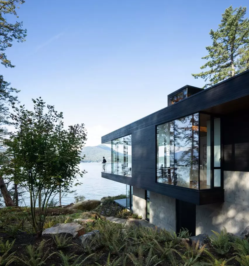 Kantoor van McFarlane Biggar Argitekte + Ontwerpers Bowen Island House British Columbia