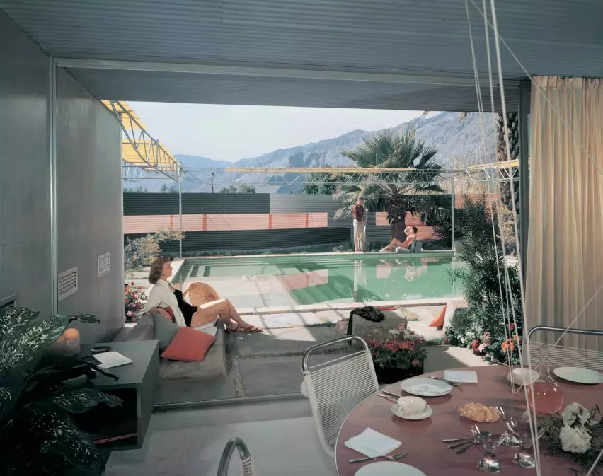 Frey Residence dening Albert Frey, Palm Springs, California, difoto ing taun 1956