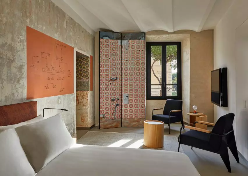 Kamar suite tamu Roma dirancang ku Jean Nouvel