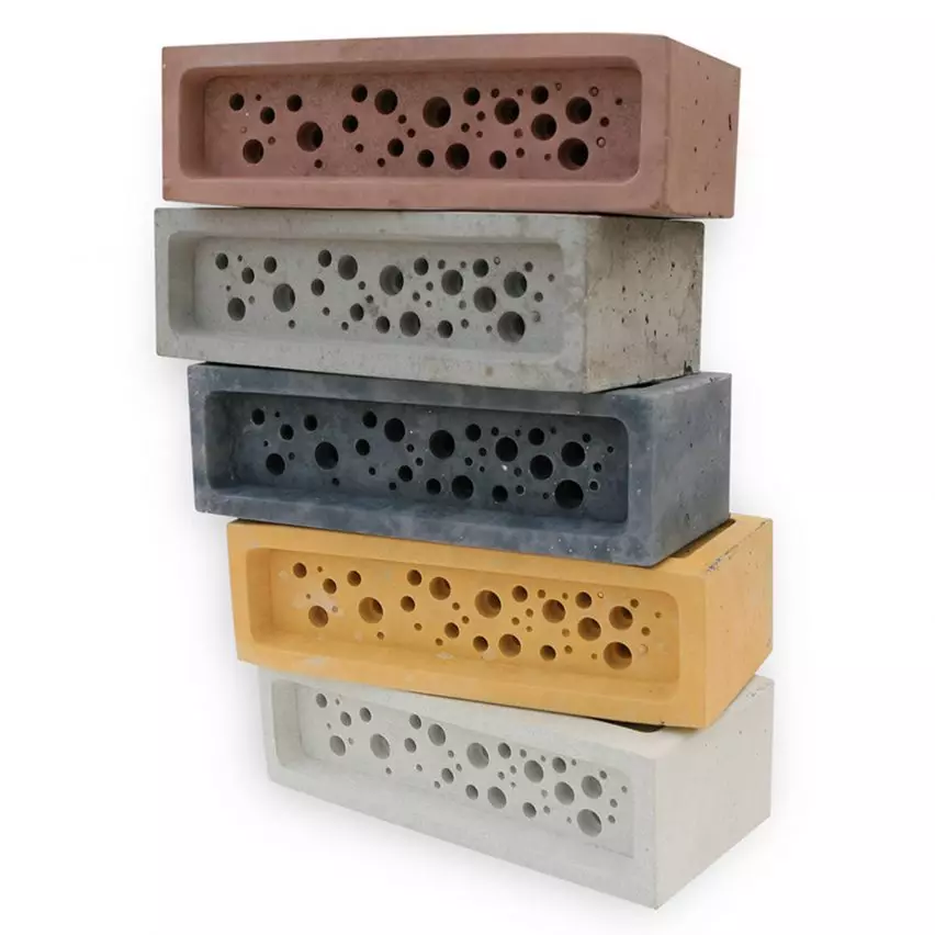 Bee Bricks by Green&Blue müxtəlif rənglərdə, o cümlədən qırmızı, boz və sarı