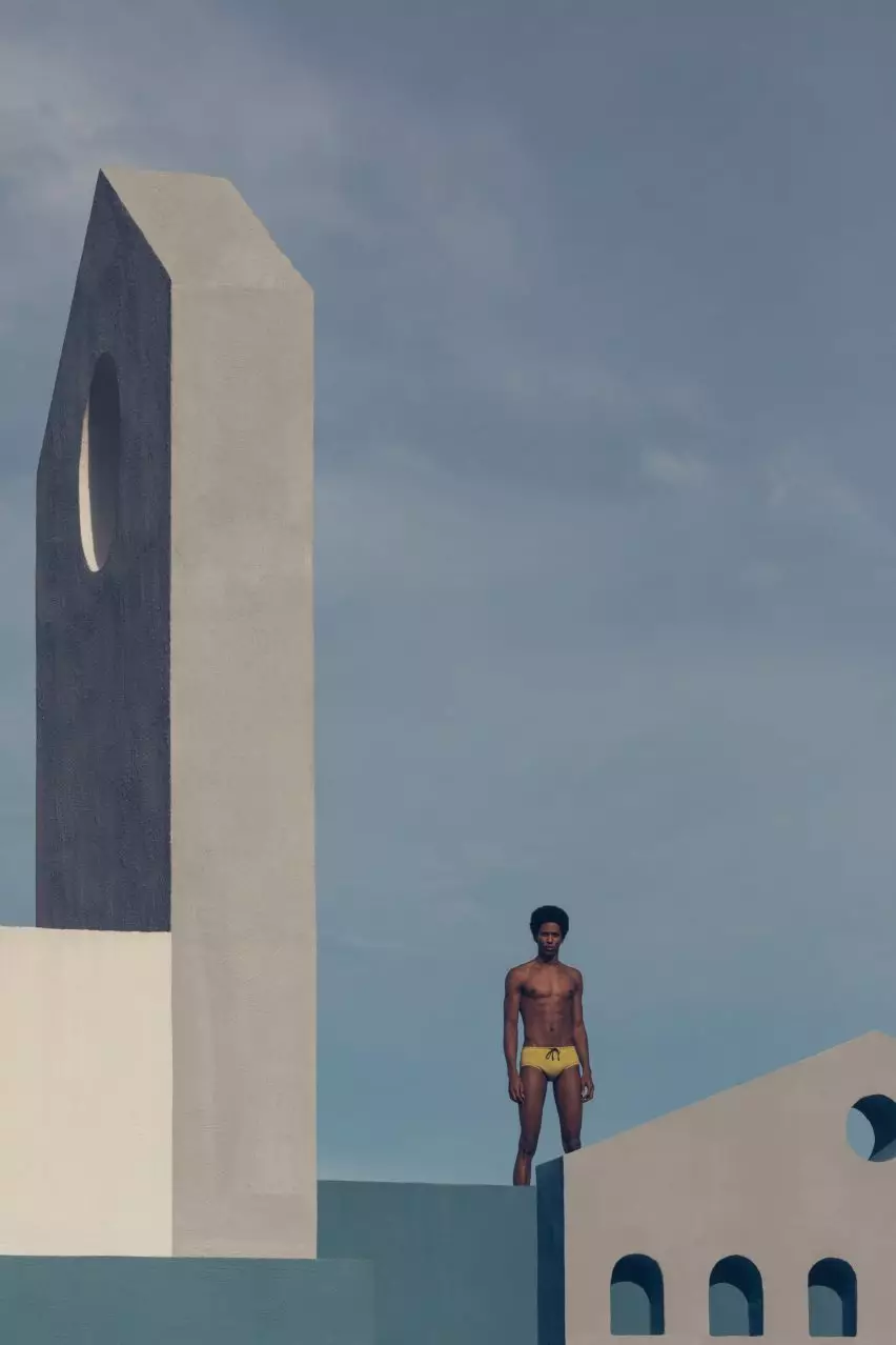 Luis Barragán-style fashion editorial Lucid Dreams ni Romain Laprade