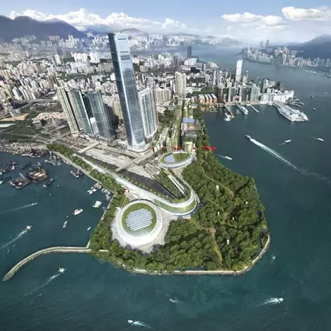 West Kowloon Cultural District av Foster och partners