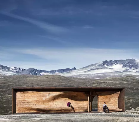 Pavillon du centre norvégien du renne sauvage par Snøhetta