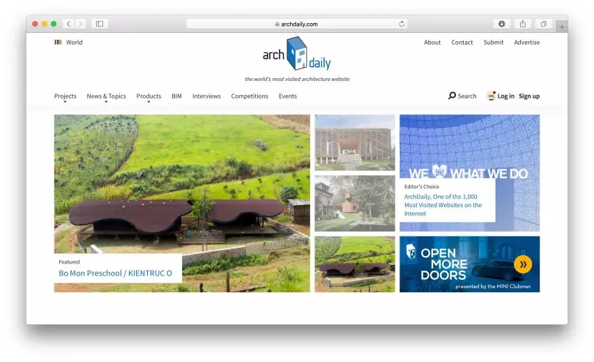 Laman web berita seni bina ArchDaily dijual kepada platform e-dagang Architonic