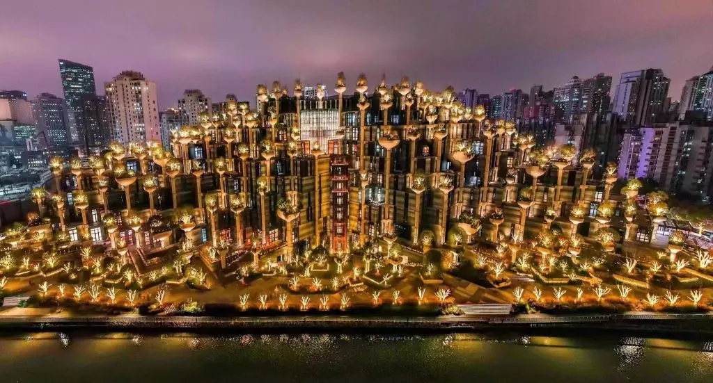 Thomas Heatherwick avduker 1000 Trees kjøpesenter i Shanghai