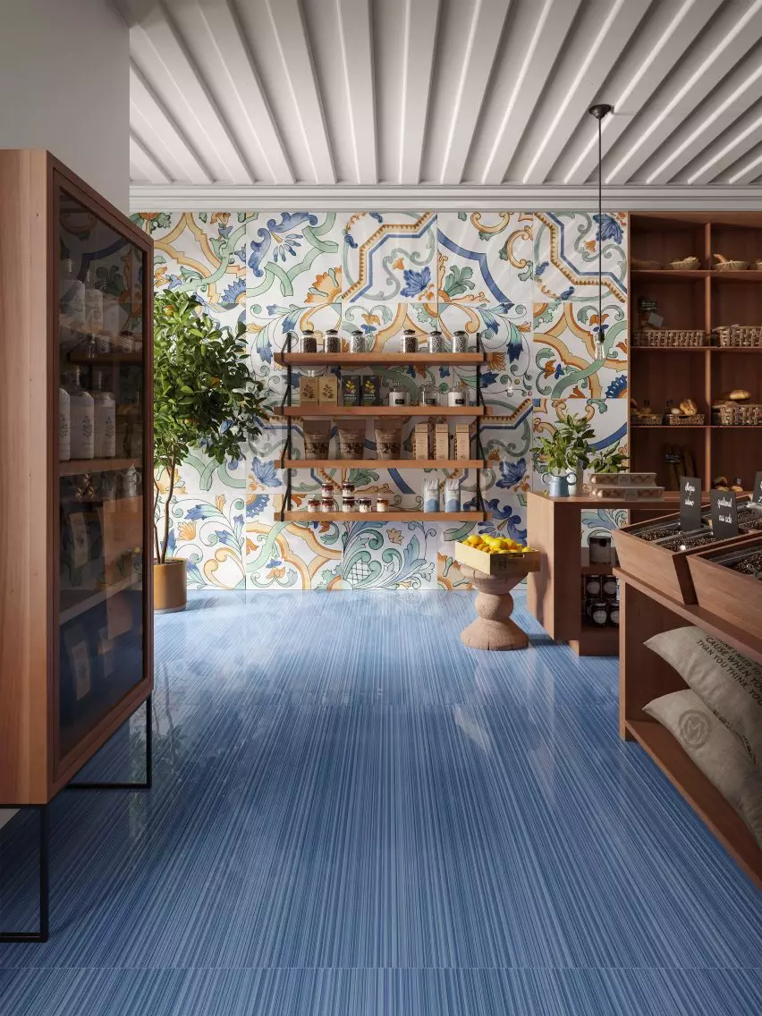 Blauw en Amalfi in Riflessi tegelcollectie van Ceramiche Refin