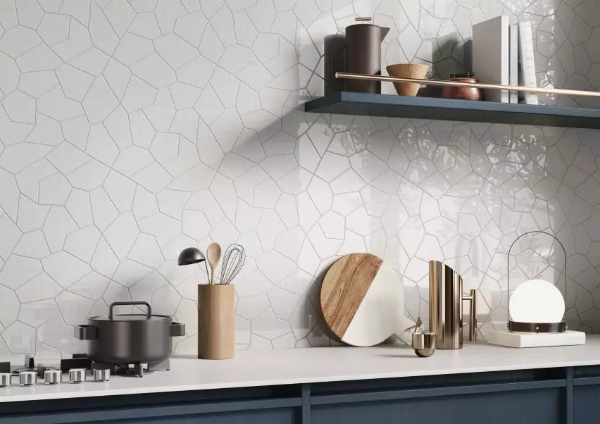 Caleidos Bianco in Riflessi tegelcollectie van Ceramiche Refin