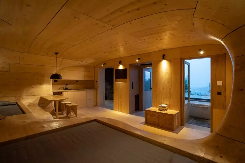 Grotta di legno di Tenon Architecture