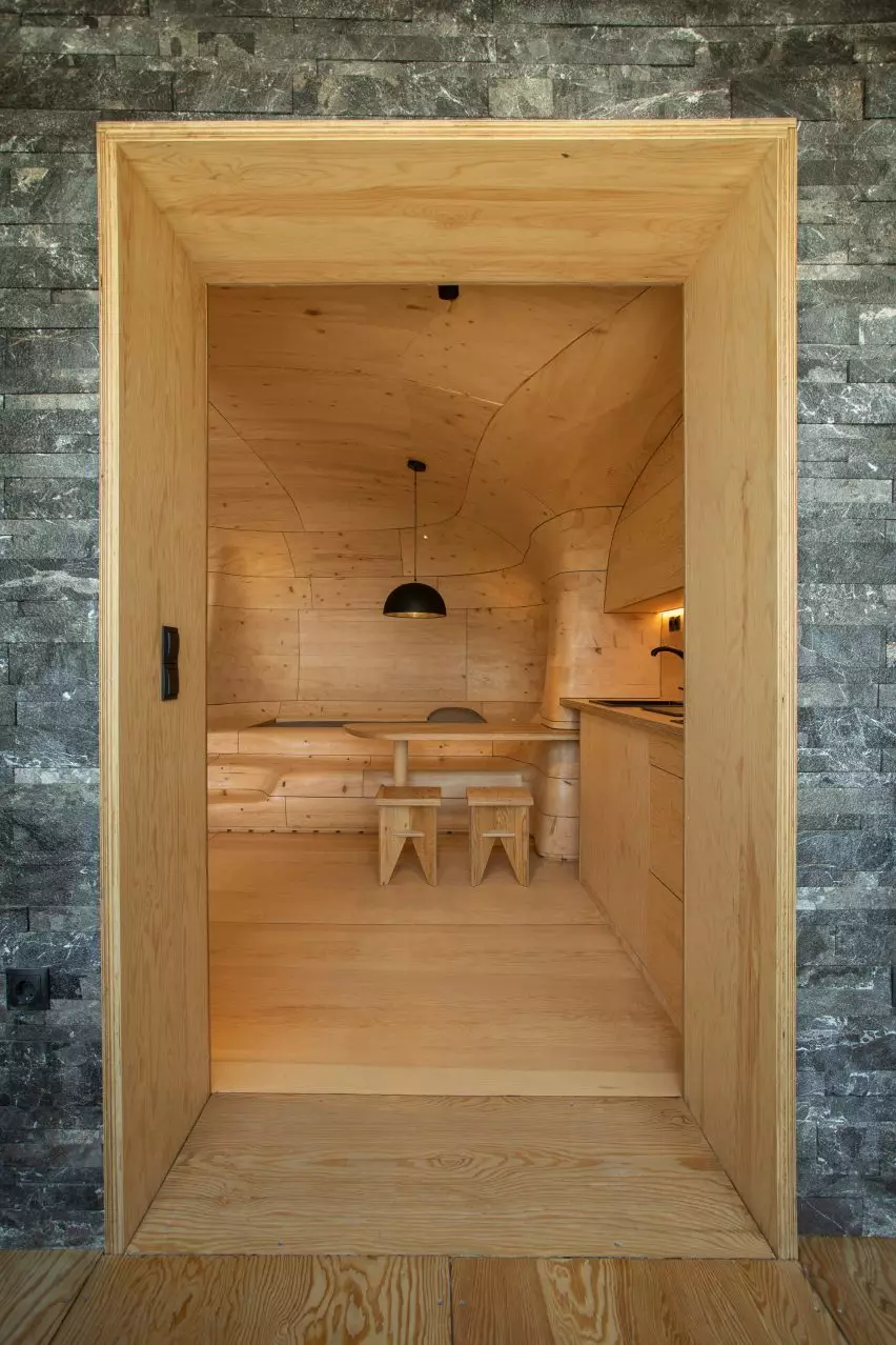 Grotta di legno di Tenon Architecture