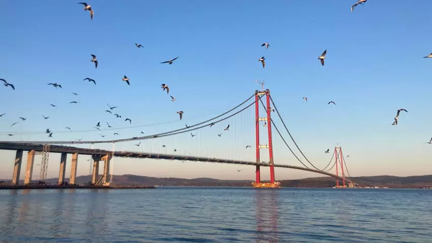 Le pont Çanakkale de 1915 en Turquie