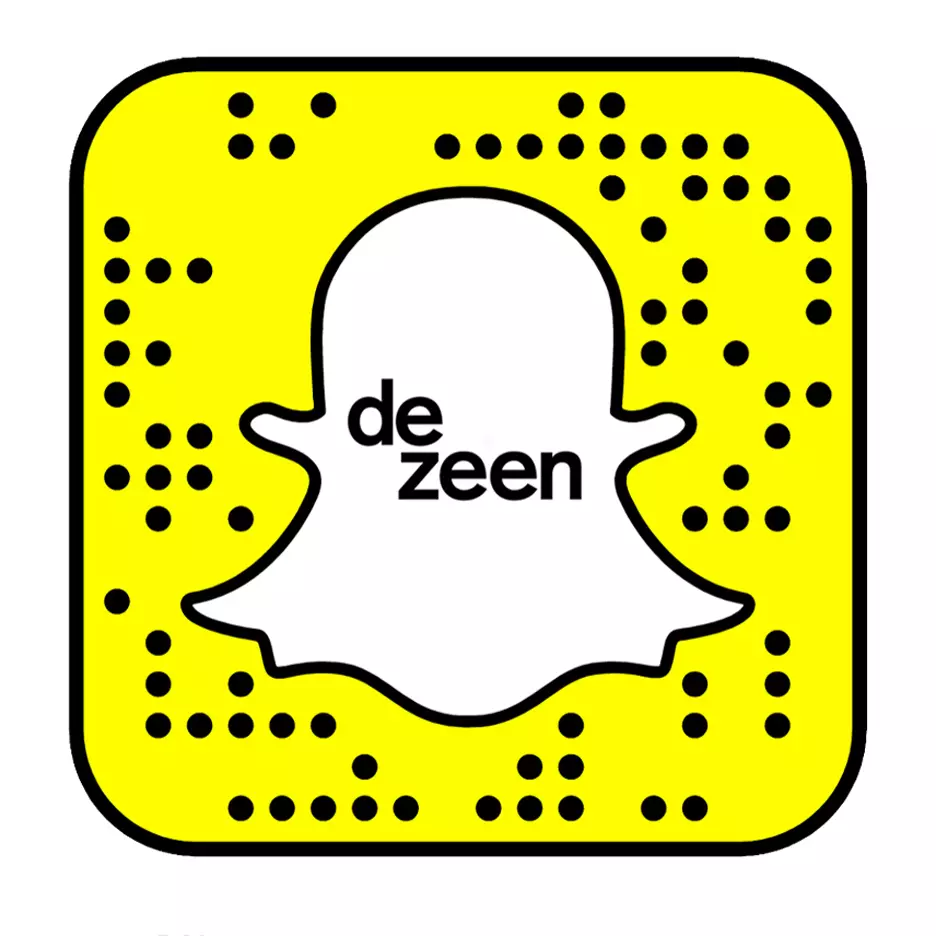 Gehitu Dezeen Snapchat-en estudioko eguneratze gogorrezkoak eta gehiago lortzeko