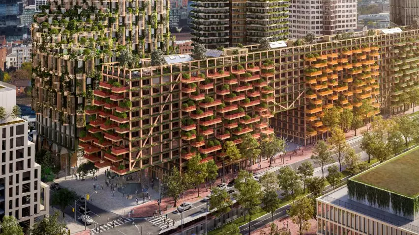 Adjaye Mass wood Plants Quayside Toronto