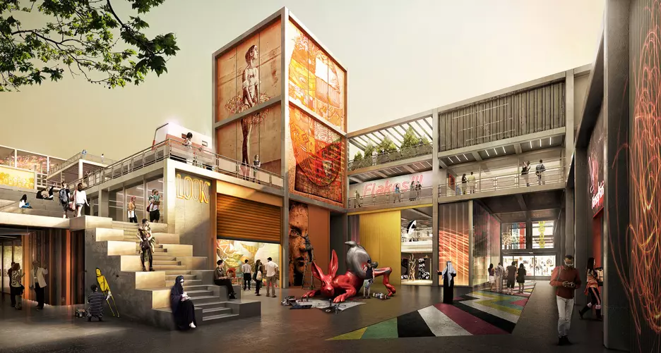 Visualisierung der zweiten Phase des Dubai Design District