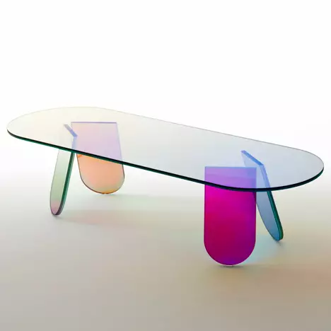 Patricia Urquiola Shimmer table Glas Italia