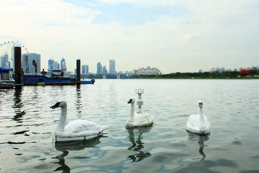 シンガポールの飲料水の水質を監視するために使用されるロボットの白鳥 28674_1