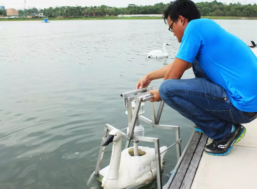روبوٹک ہنس سنگاپور کے پینے کے پانی کے معیار کی نگرانی کے لیے استعمال ہوتے ہیں۔ 28674_2
