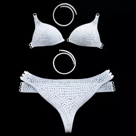 „Continuum Fashion and Shapeways“ N12 3D spausdintas bikinis