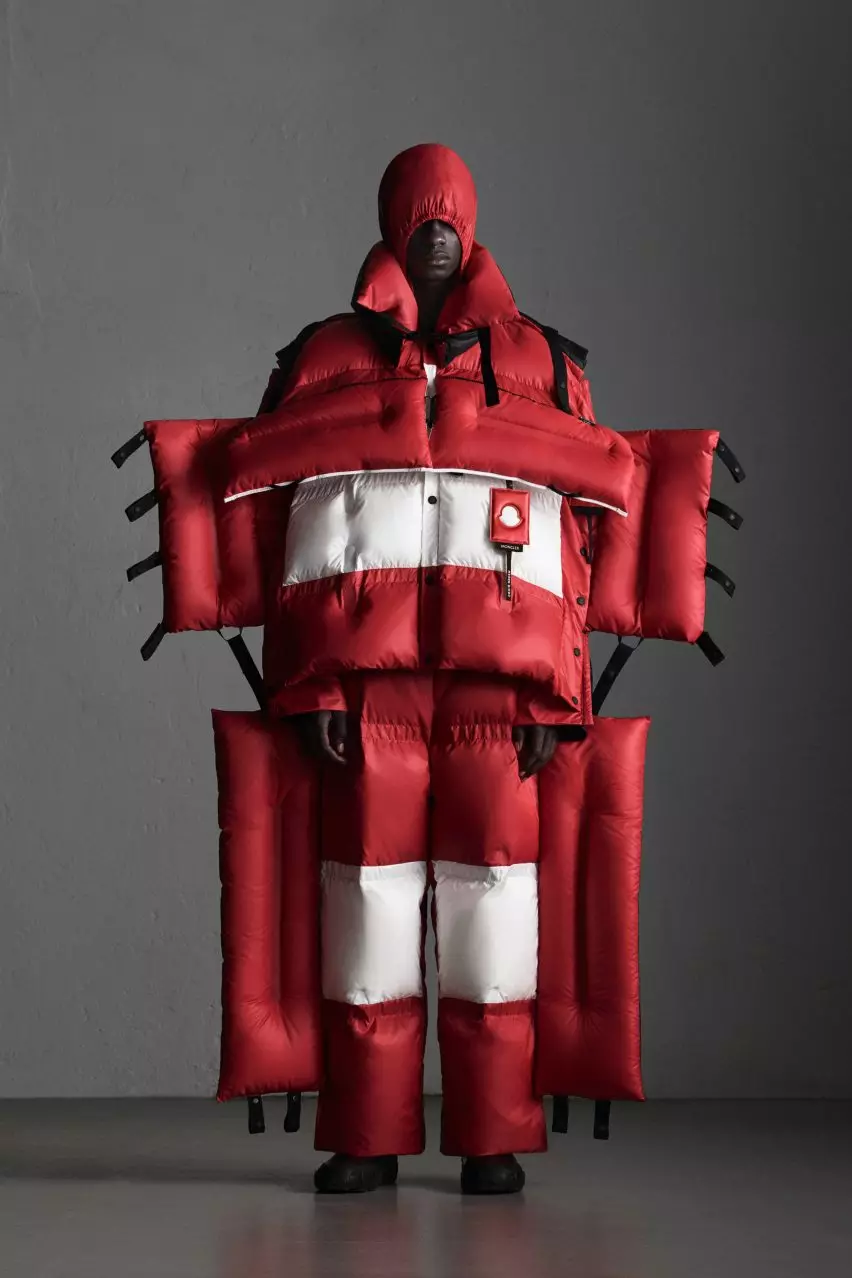 Craig Greenin Moncler Genius -puku voidaan rullata makuupussiksi