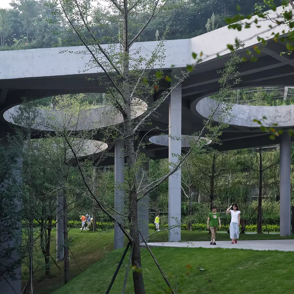 Centrum społeczności Chongqing Taoyuanju autorstwa Vector Architects
