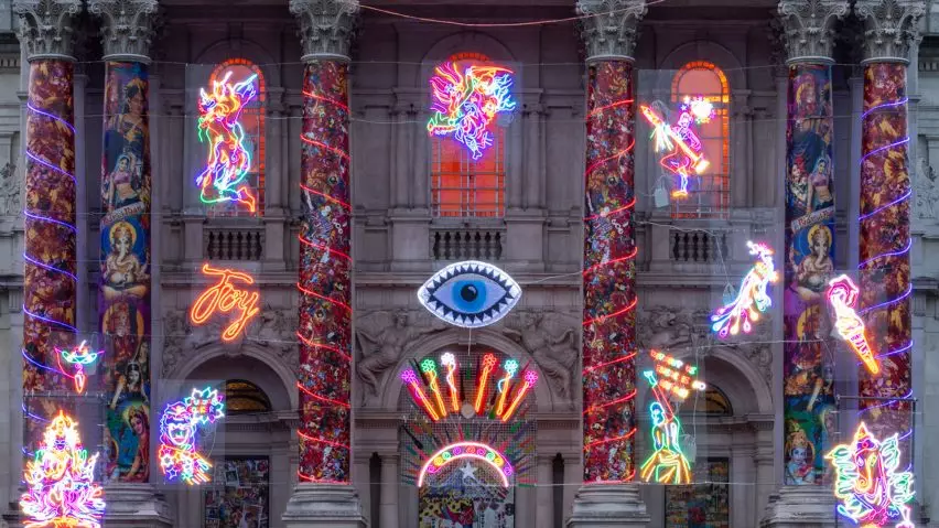 Columns of the Remembering A Brave New World for Tate Britain