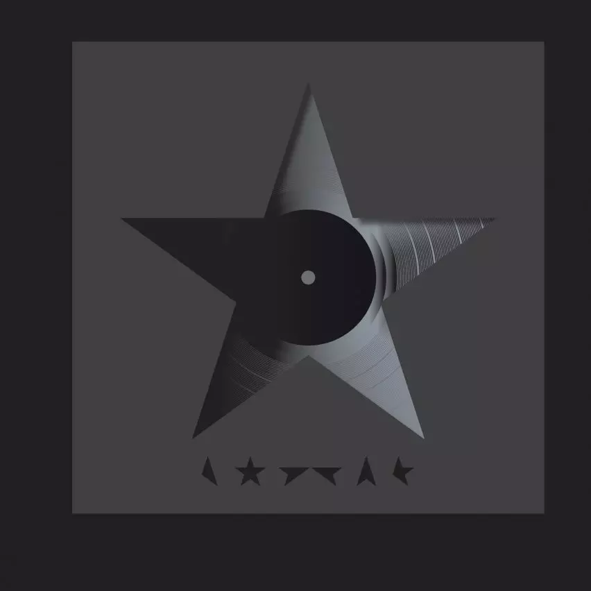 Clúdach albam Blackstar David Bowie ag ainmnitheach Jonathan Barnbrook Designs of the Year 2016