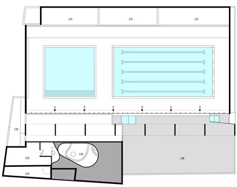 Restructuring ug extension sa swimming pool sa Bagneux ni Dominique Coulon et associés