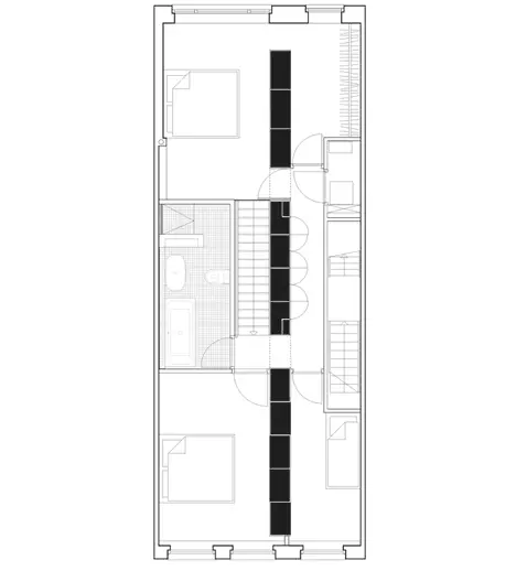 Loft vertical por Maiúsculas