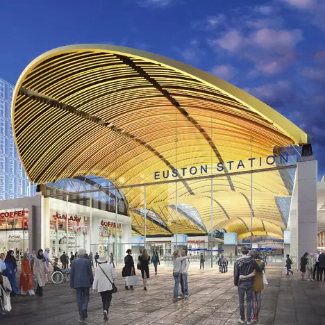 HS2 Euston fa'alautele ulufale Grimshaw tusiata