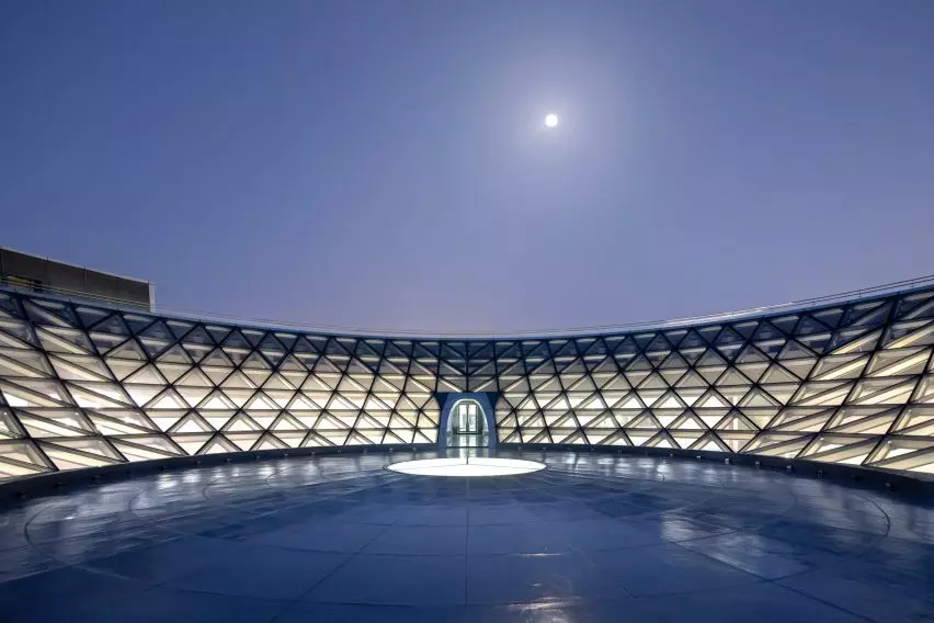 Dakruimte bij het planetarium van Shanghai