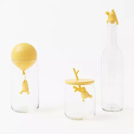 Pooh-Glassware los ntawm Nendo