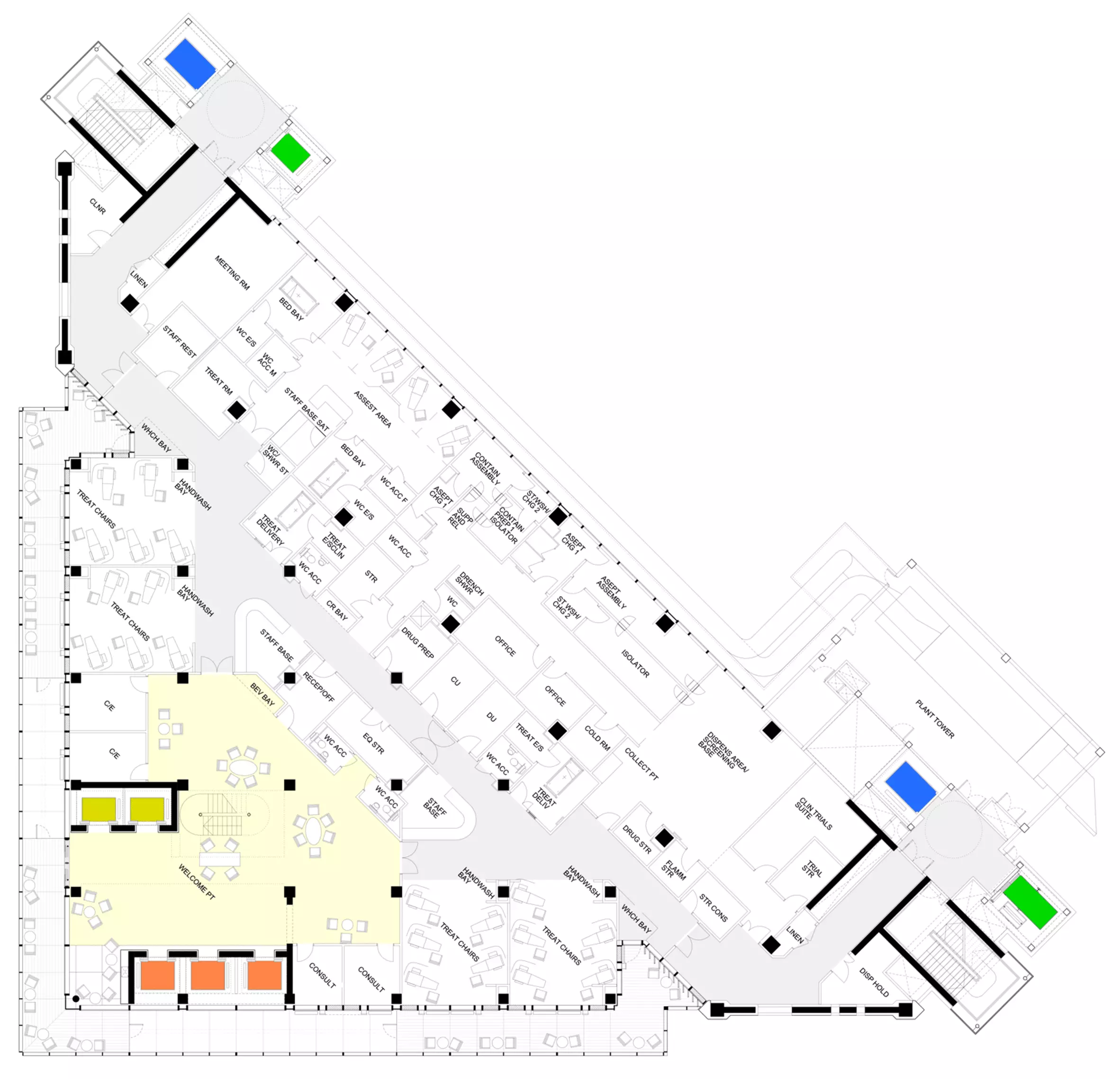 Cancer Center by Rogers Stirk Harbor + Partners BASE