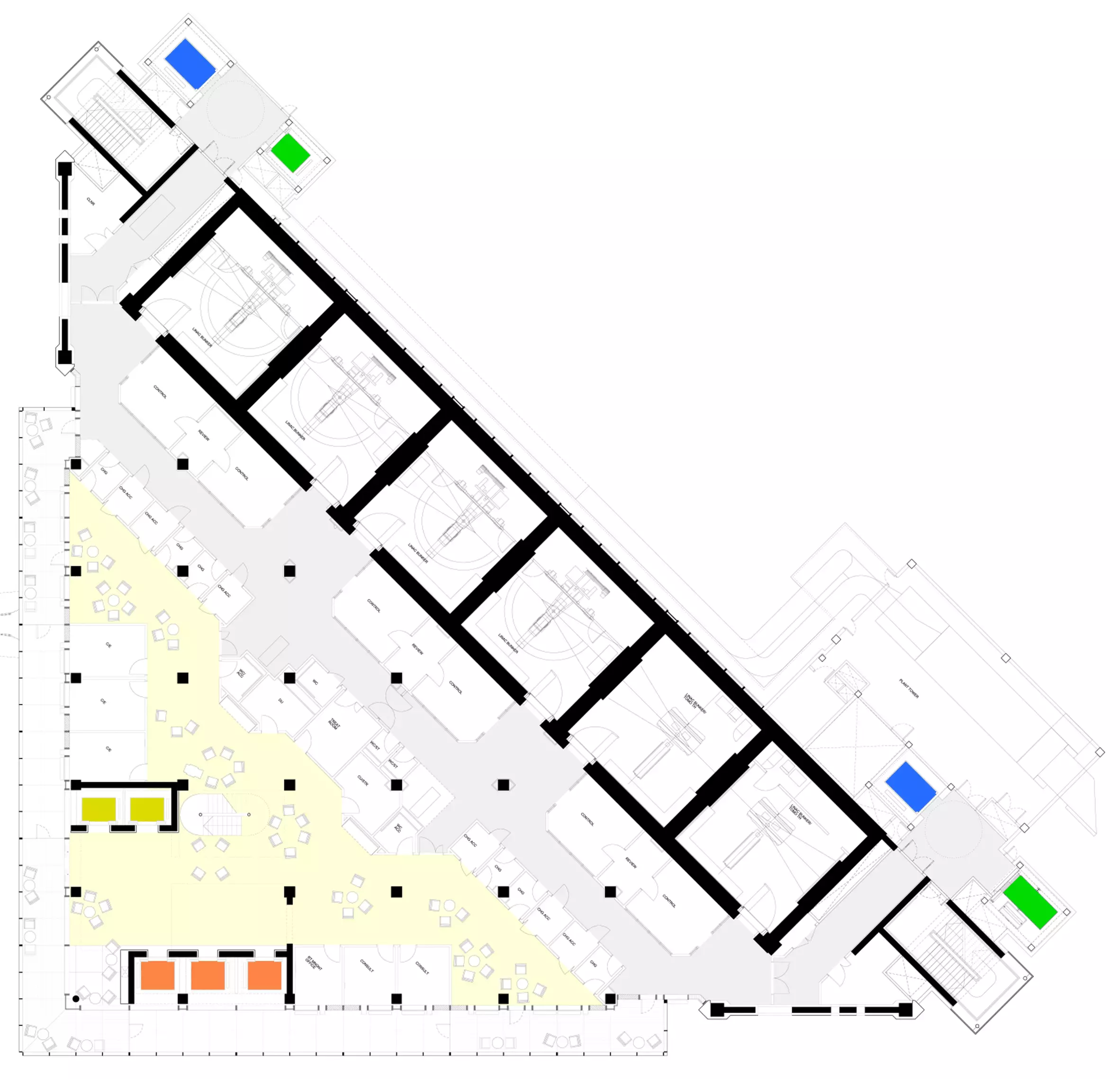 Trung tâm ung thư của Rogers Stirk Harbour + Partners BASE