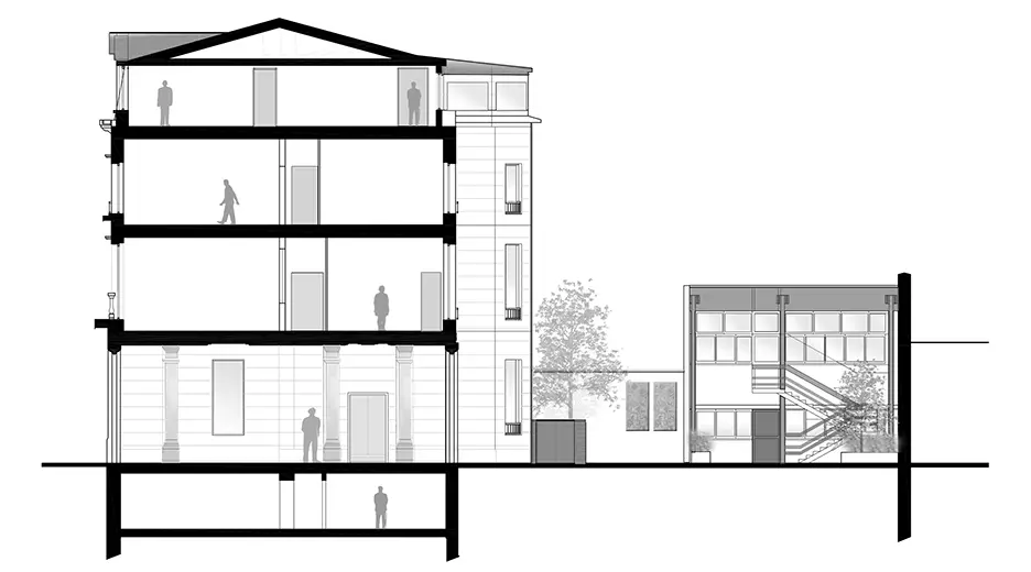 Parisko ospitale psikiatrikoaren handitzea Atelier 2+1-en eskutik