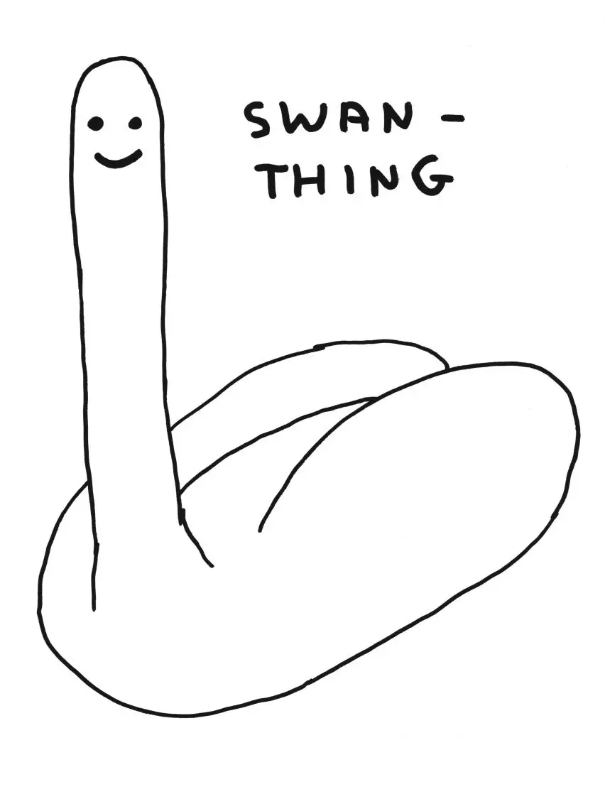 Dem David Shrigley seng opbloosbar