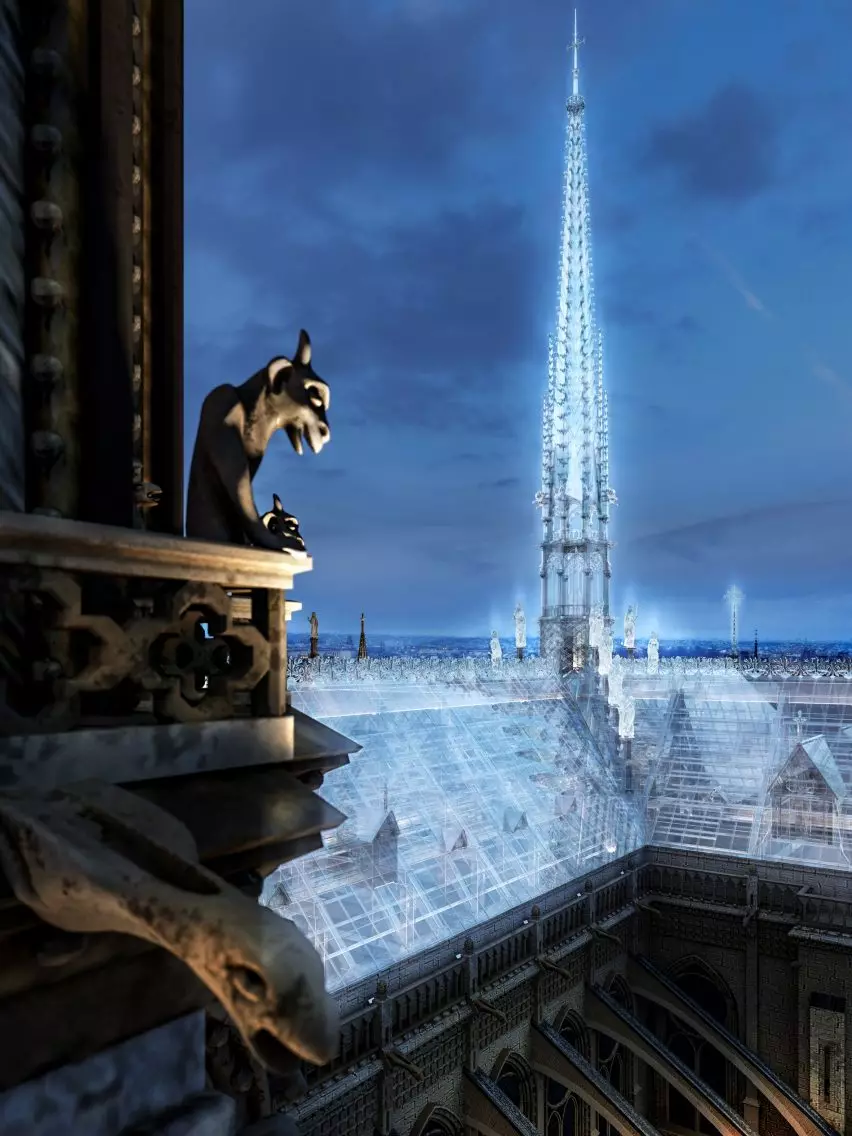 Eight Inc proposal para sa Notre-Dame Cathedral sa structural glass