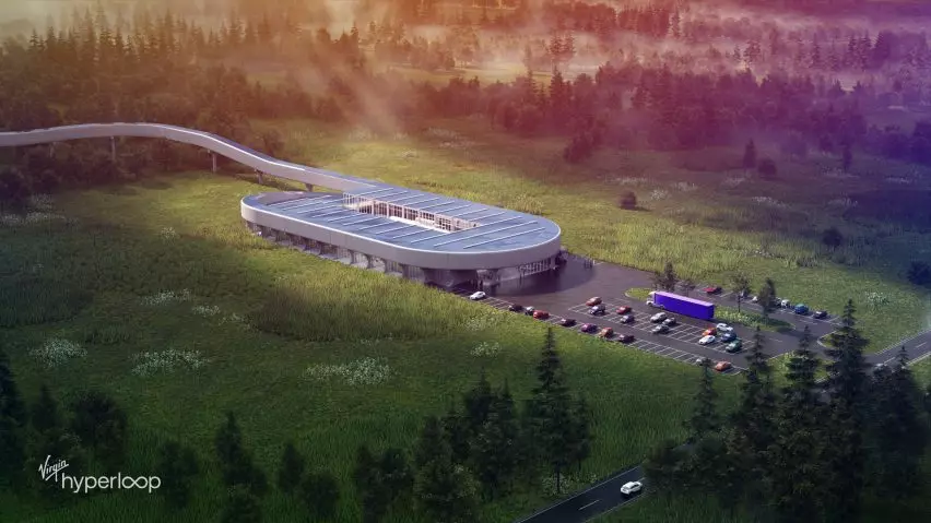 BIG design Virgin Hyperloop Center iwe eri fun West Virginia