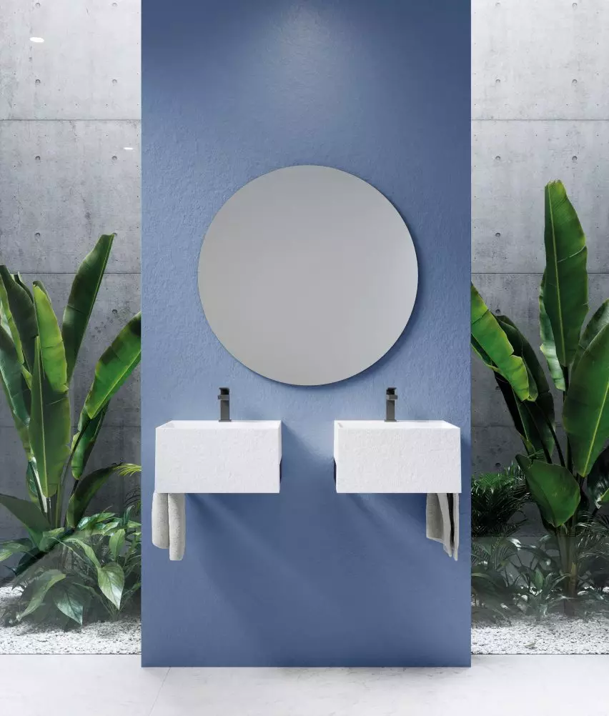 Een foto van Acquabella's witte On-top XL Sink Range