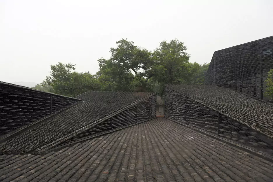 China Academy Arts door Kengo Kuma en gefotografeerd door Eiichi Kano