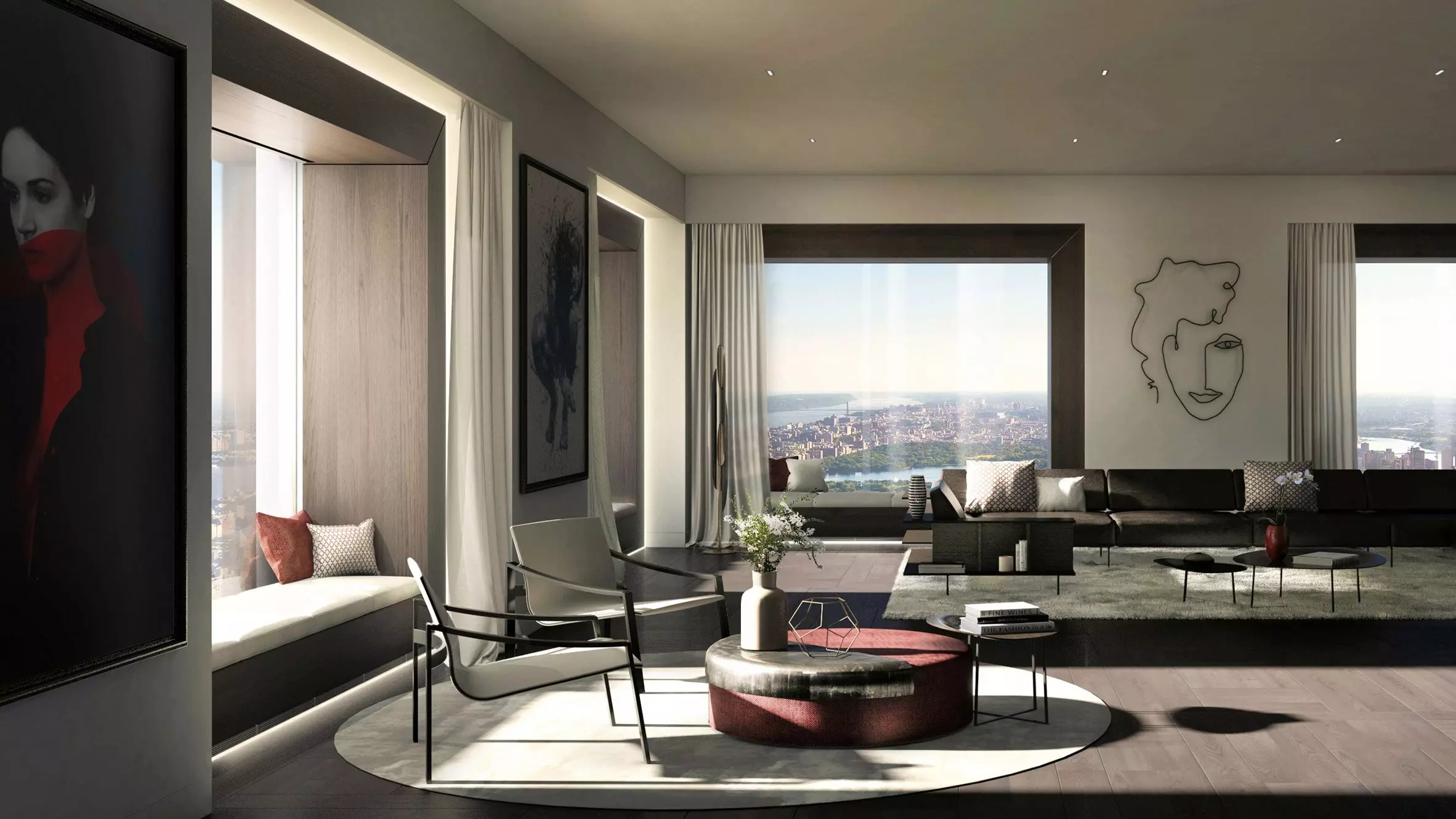 Molteni&C သည် Viñoly's 432 Park Avenue တွင် penthouse ကို အလှဆင်သည်