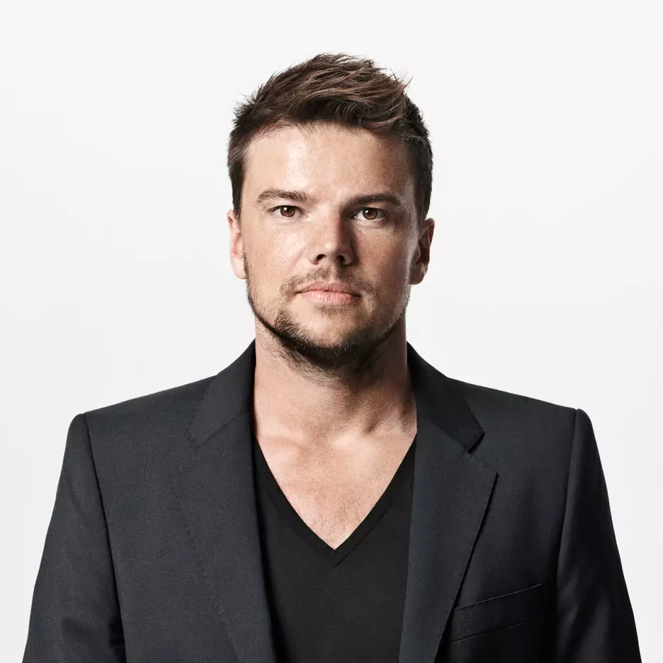 Portrett af Bjarke Ingels eftir Jonas Bie.