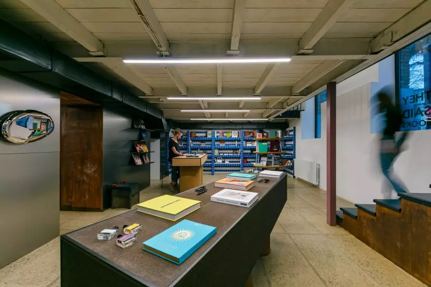 Interiors of They Said Books shop, dirancang ku Lado Lomitashvili