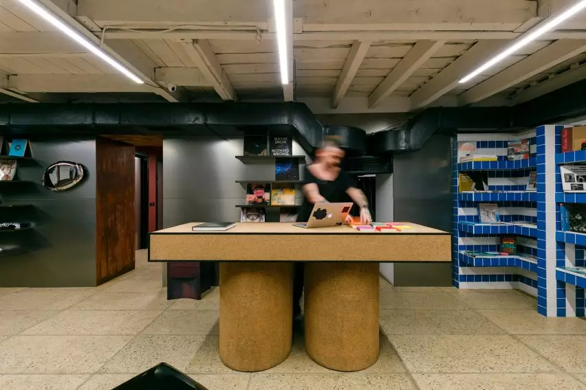 Interiors of They Said Books shop, dirancang ku Lado Lomitashvili