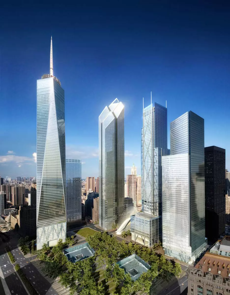 Foster na Partners 2 World Trade Center atụmatụ na New York, USA